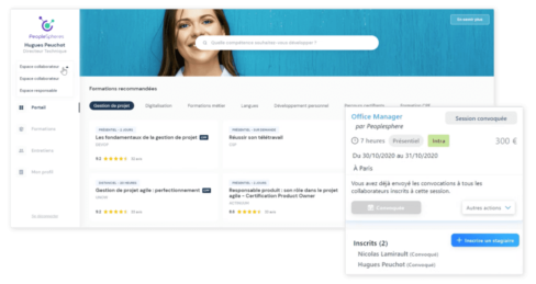 Logiciel Gestion Formation | SIRH | PeopleSpheres